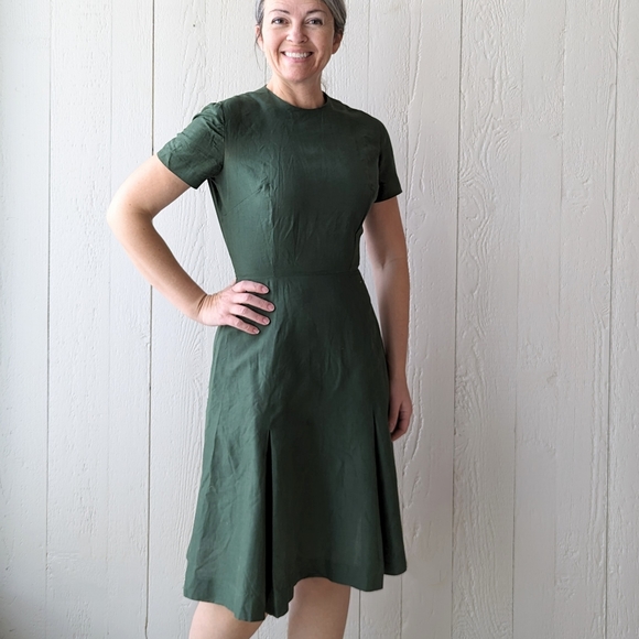 Vintage | Dresses | Vintage 96s Alison Ayres Green Dress 60s S | Poshmark